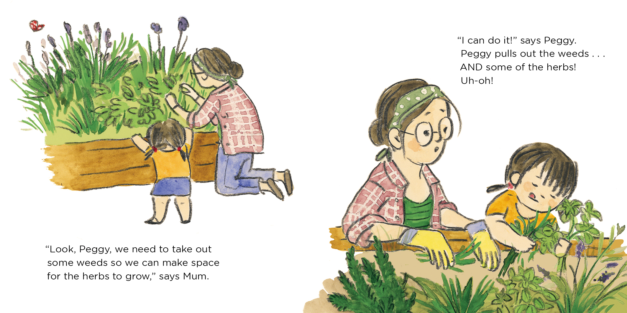 Peggy Goes Gardening | Post Wave Children's Books - UK